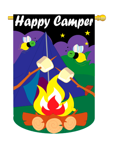 Happy Camper - Flag World | American Flags | Custom Flags | Flagpoles