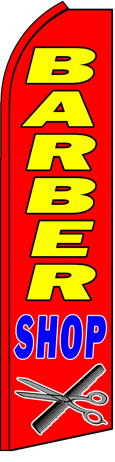 3' x 10' Barber Shop Banner | Flag World Inc Shopping