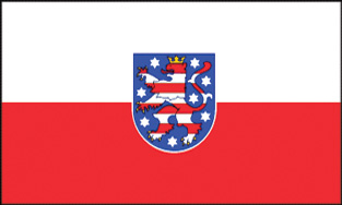 Thuringia 4x6" Stick Flag | Flag World Inc Shopping