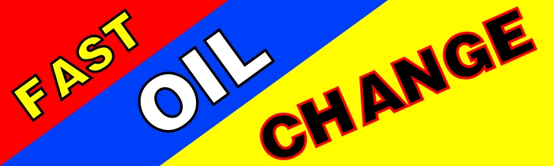 3' x 10' Fast Oil Change Banner | Flag World Inc Shopping
