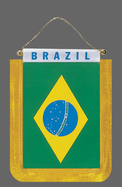 Brazil Mini Banner | Flag World Inc Shopping