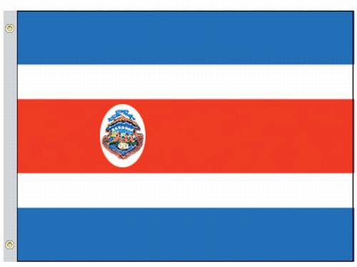Costa Rica Civil 3'x5' Nylon Flag | Flag World Inc Shopping