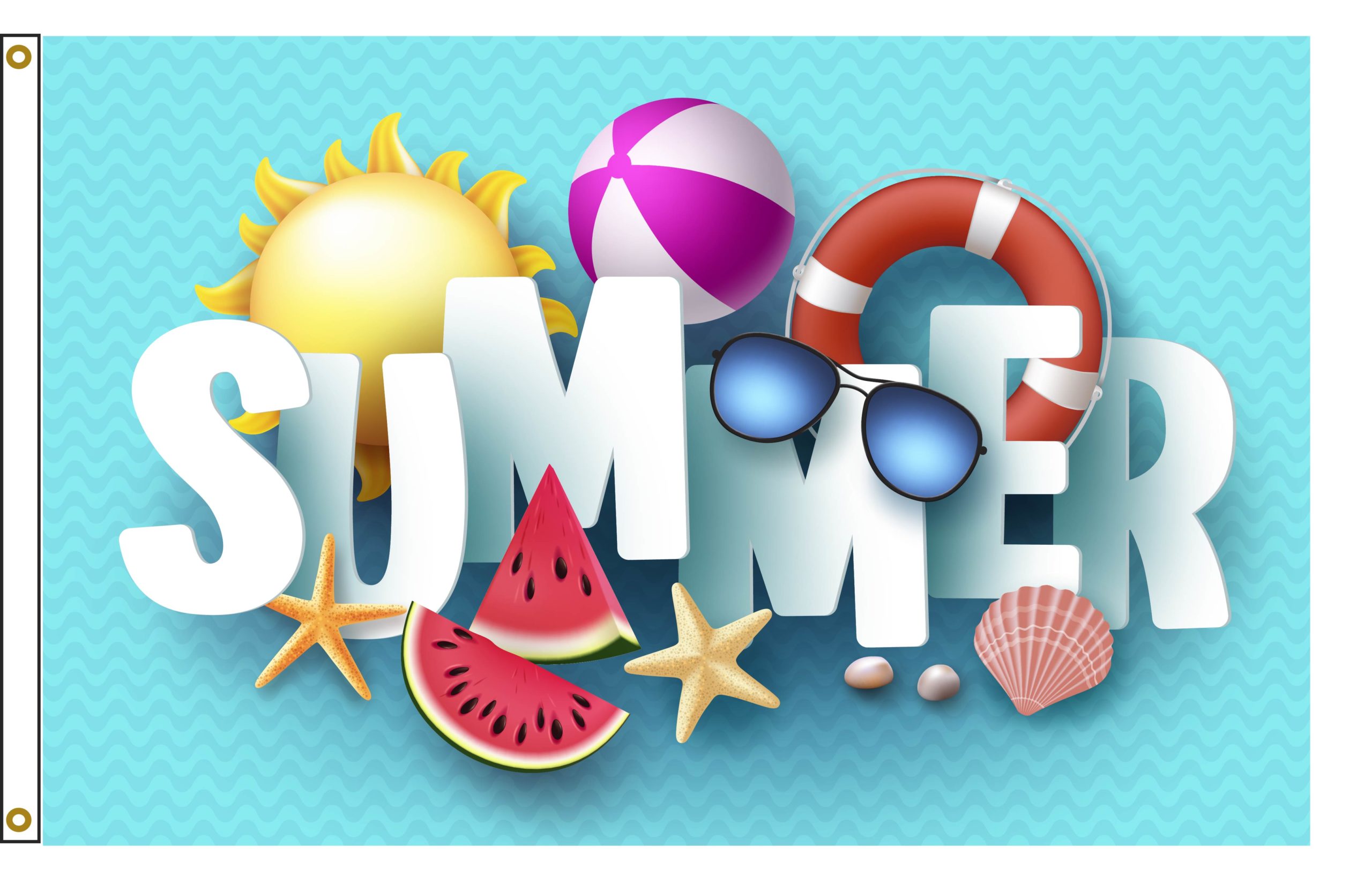 Summer 3'x5' Nylon Flag | Flag World Inc Shopping