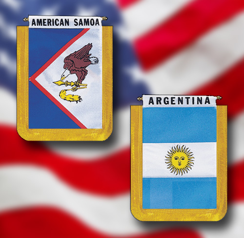 Country Mini Banners - Flag World | American Flags | Custom Flags ...