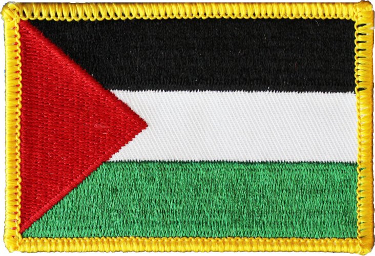 2"x3.5" Palestine Rectangle Patch | Flag World Inc Shopping