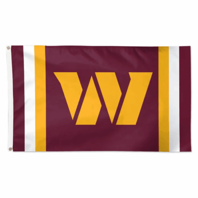 Commanders 3' X 5' Striped Deluxe Flag | Flag World Inc Shopping